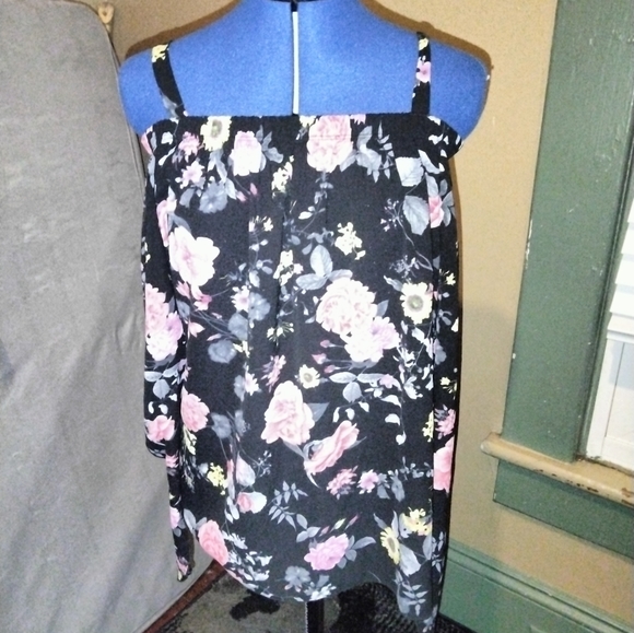 L A. Gypsy | Tops | L A Gypsy Off The Shoulders Womans Blouse Blue Back ...